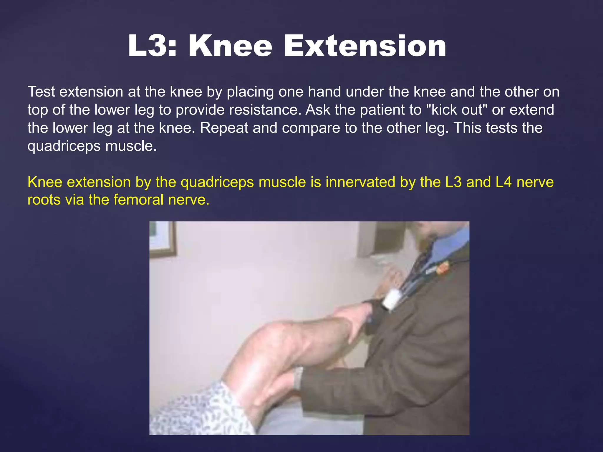 Special test for dermatomes and myotomes | PPTX