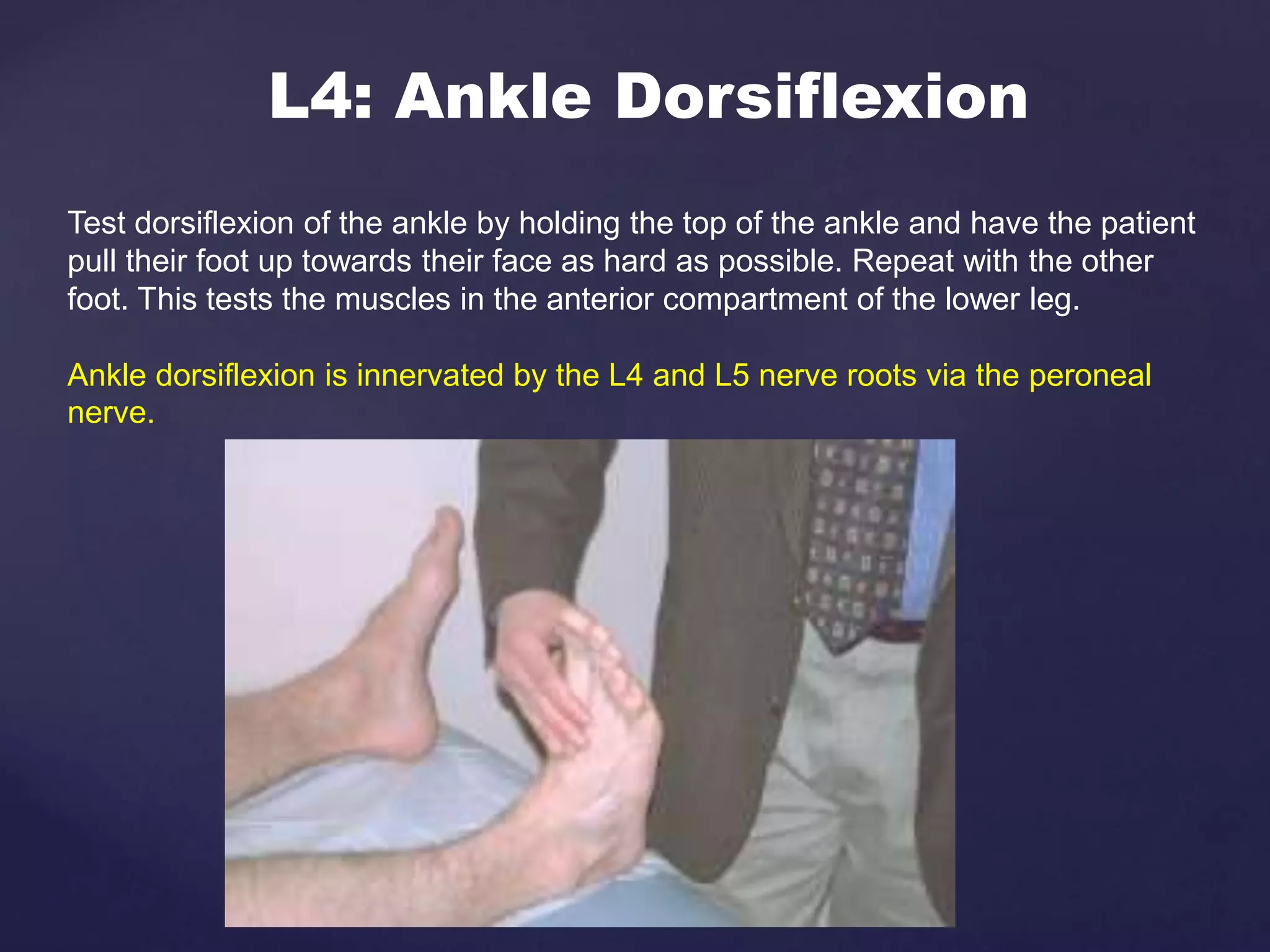 Special test for dermatomes and myotomes | PPTX