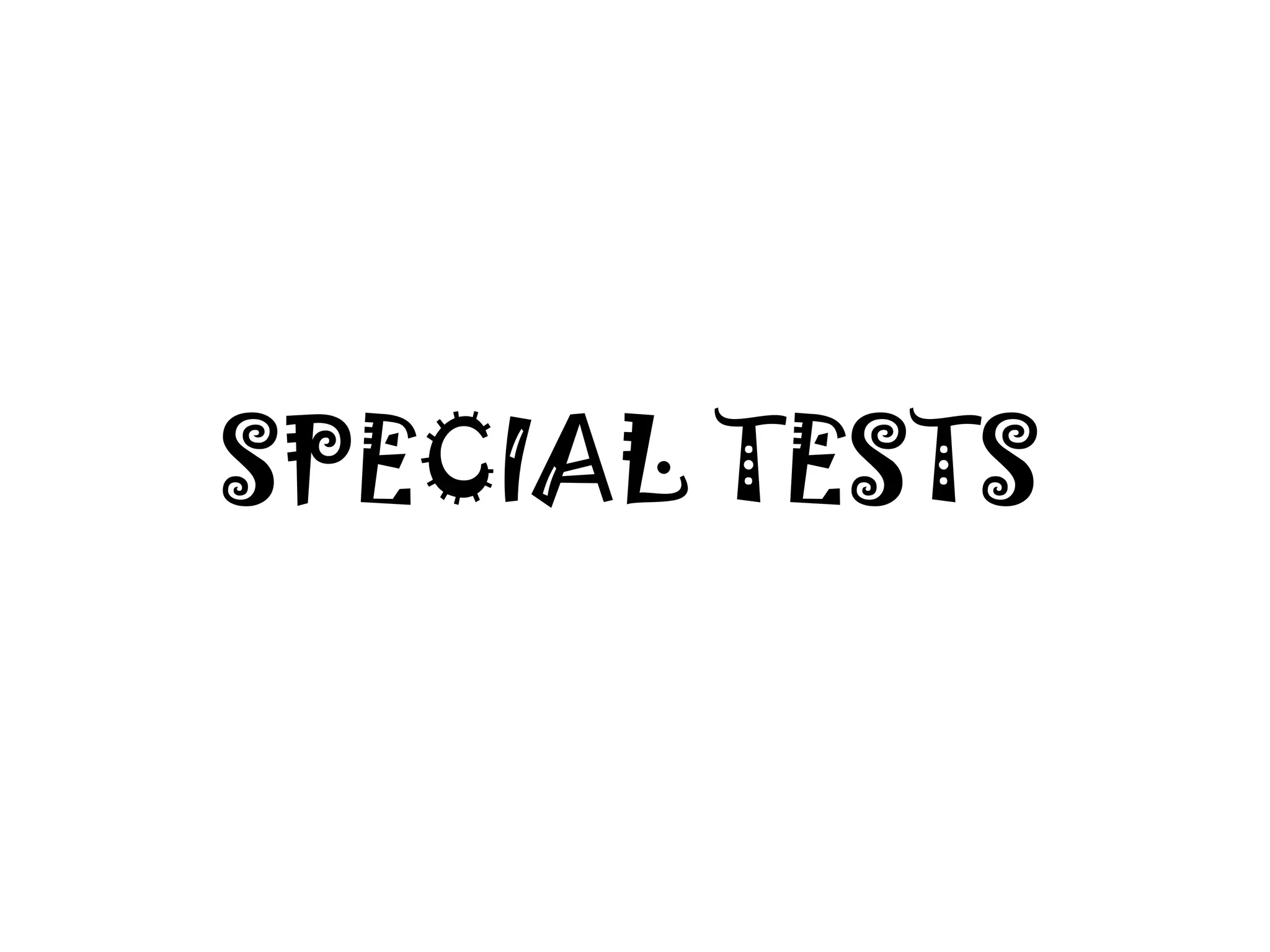 Special tests | PPT