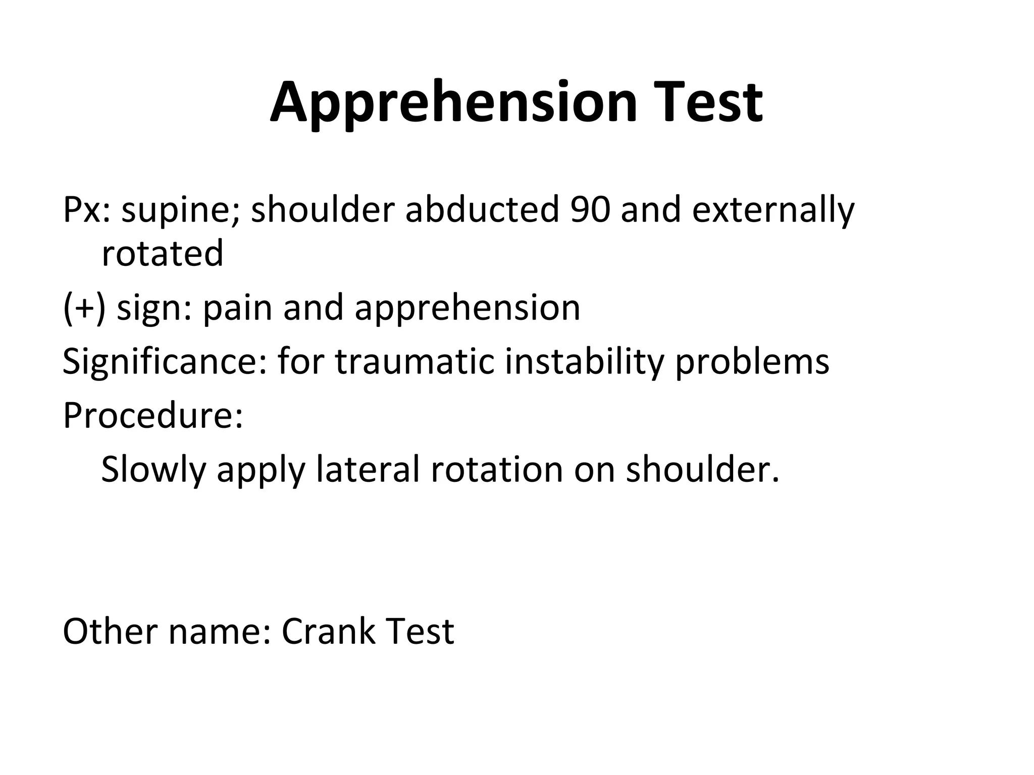 Special tests | PPT