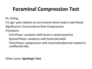 Special tests | PPT