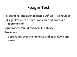 Special tests | PPT