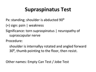 Special tests | PPT