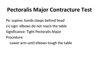 Special tests | PPT