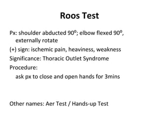Special tests | PPT