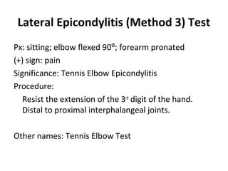 Special tests | PPT