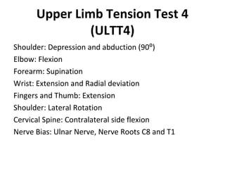 Upper Limb Tension Test