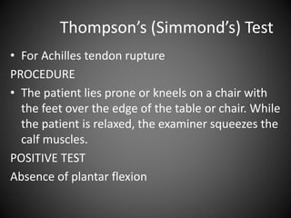 Thompsons Test