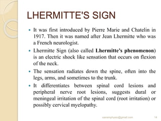 Neurological special tests.pptx | Death, Injury, or Military Conflict ...