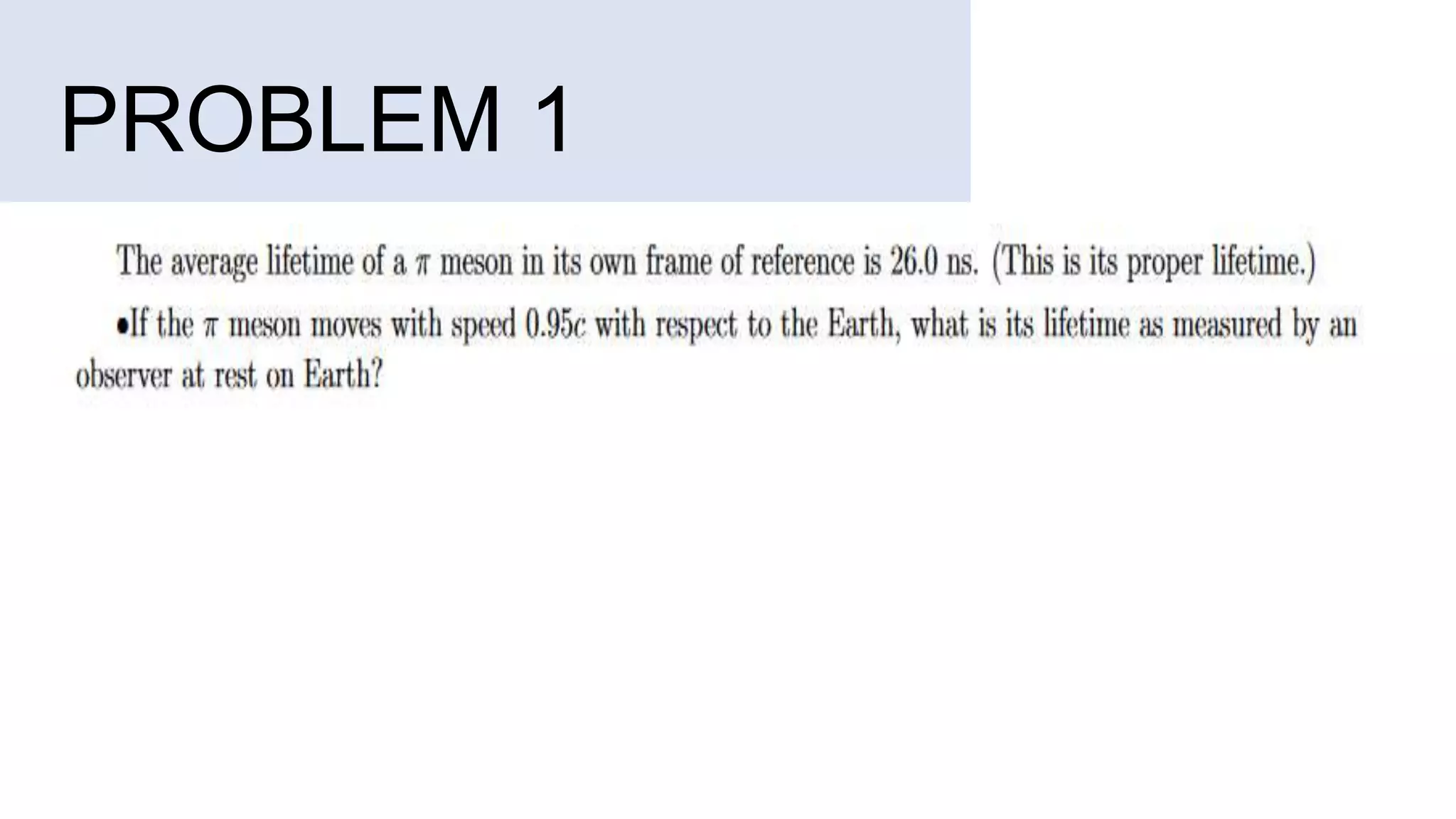 Special Theory of Relativity | PPTX