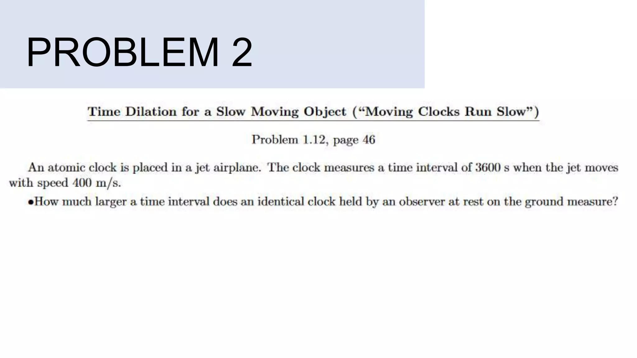 Special Theory of Relativity | PPTX