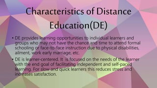 Distance Education: Alternative Learning System Beyond borders | PPT