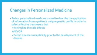 Special topic genomics and personalized medicine | PPTX | Genetics ...