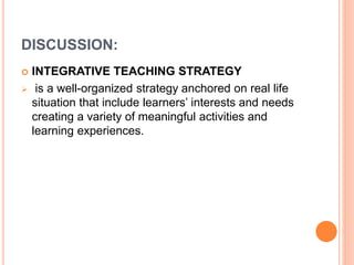 Integrative Teaching Strategies (ITS) | PPTX