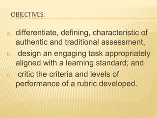 AUTHENTIC ASSESSMENT | PPTX
