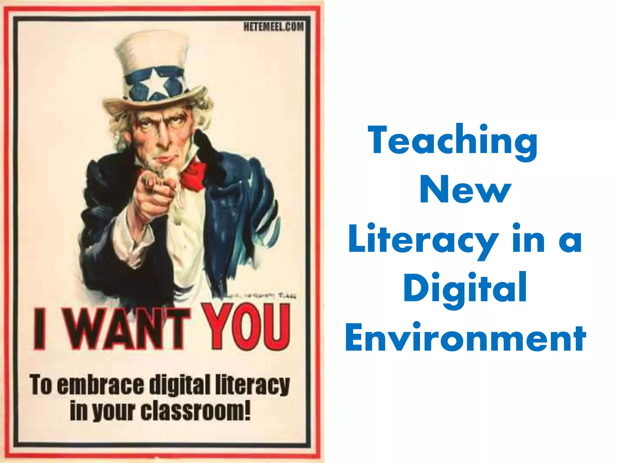 Teaching New Literacy in a Digital World | PPTX | Education
