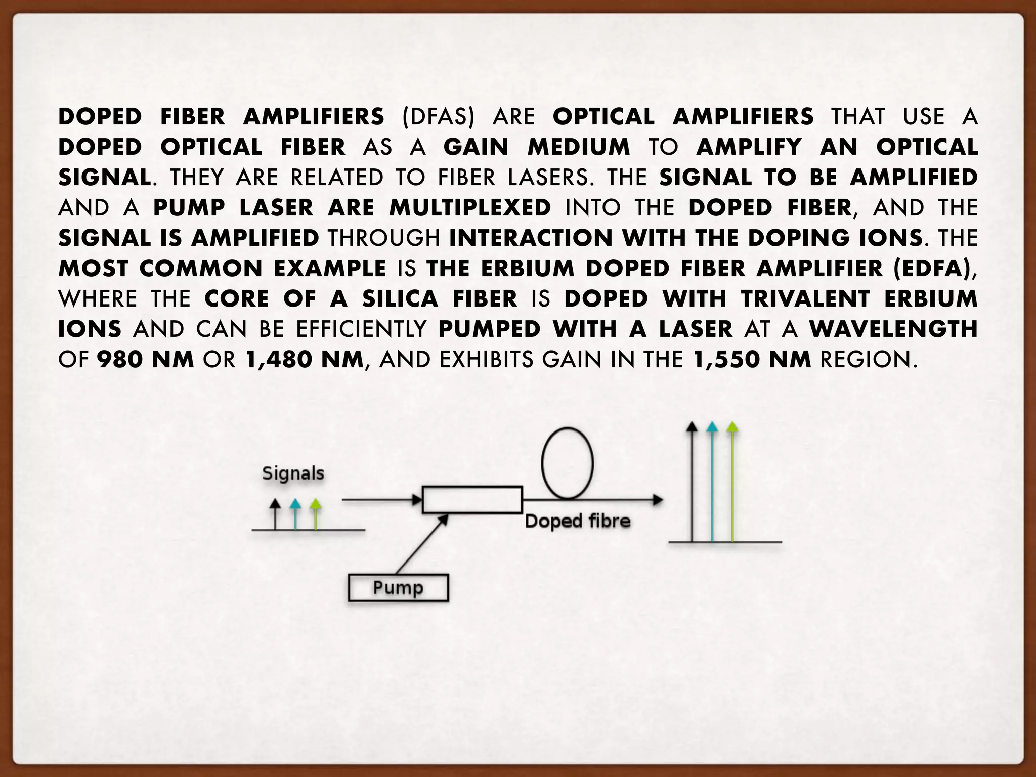 ErbiumDupedFiberAmplifiers(EDFA) | PDF