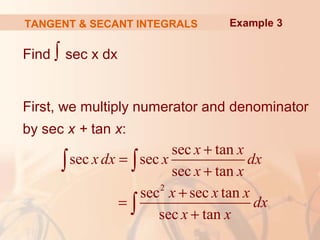 Special trigonometric integrals | PPT