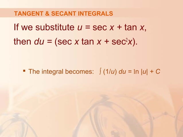 Special trigonometric integrals | PPT | Physics | Science