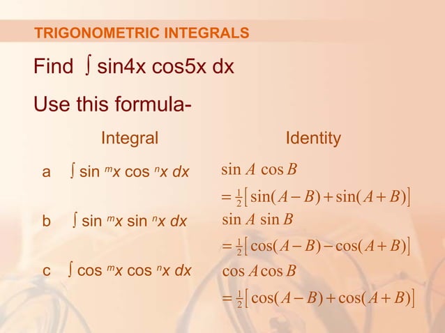 Special trigonometric integrals | PPT | Physics | Science