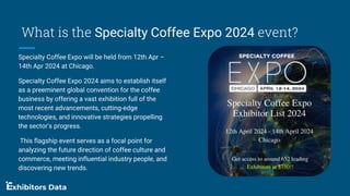 Specialty Coffee Expo Event Exhibitor List - Email Database - Event Exhibitors | PPTX ...