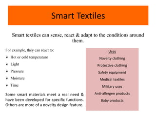 Specialty fibers and smart textiles | PDF