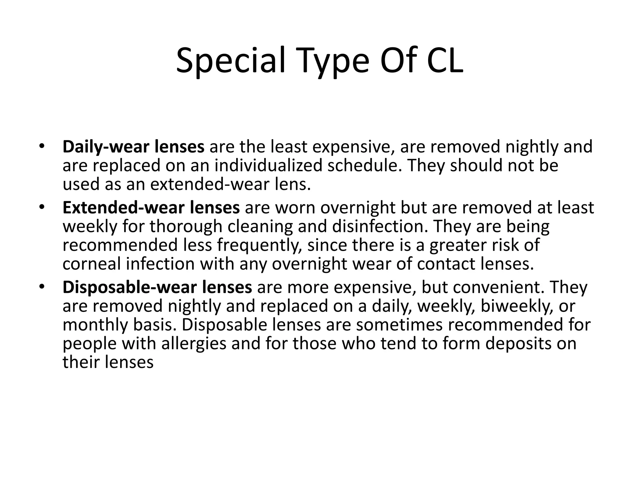 Special type of contact lens | PPTX
