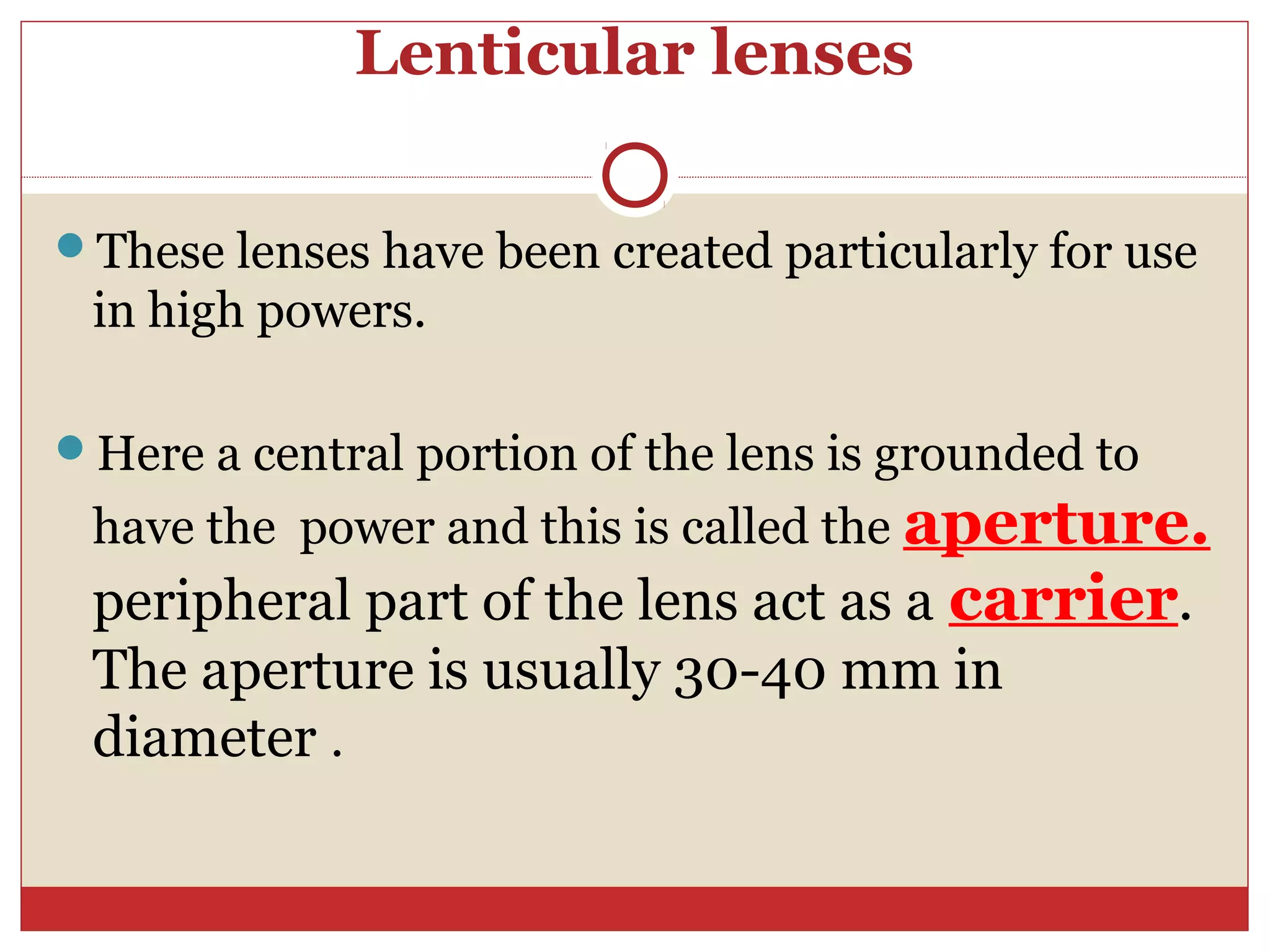 Special type of lenses | PPT