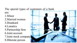 Special types of banking customers | PPTX
