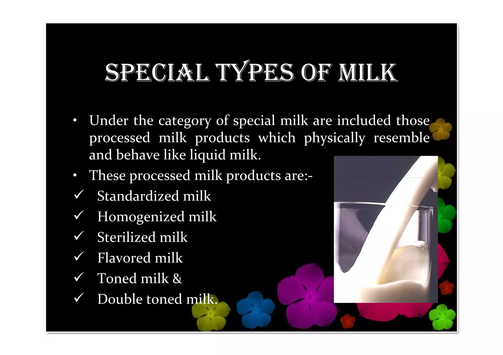 Special types of milk | PDF