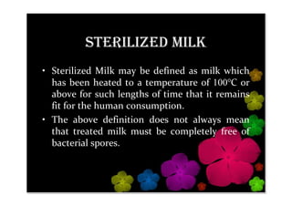 Special types of milk | PDF