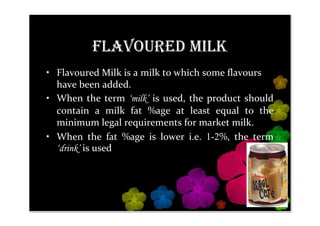 Special types of milk | PDF