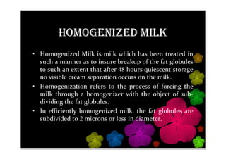Special types of milk | PDF