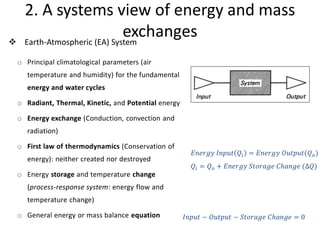 Energy and Mass Exchanges | PDF