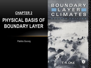 Physical Basis of Boundary Layer | PPT