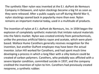 Special use of nylon | PPTX