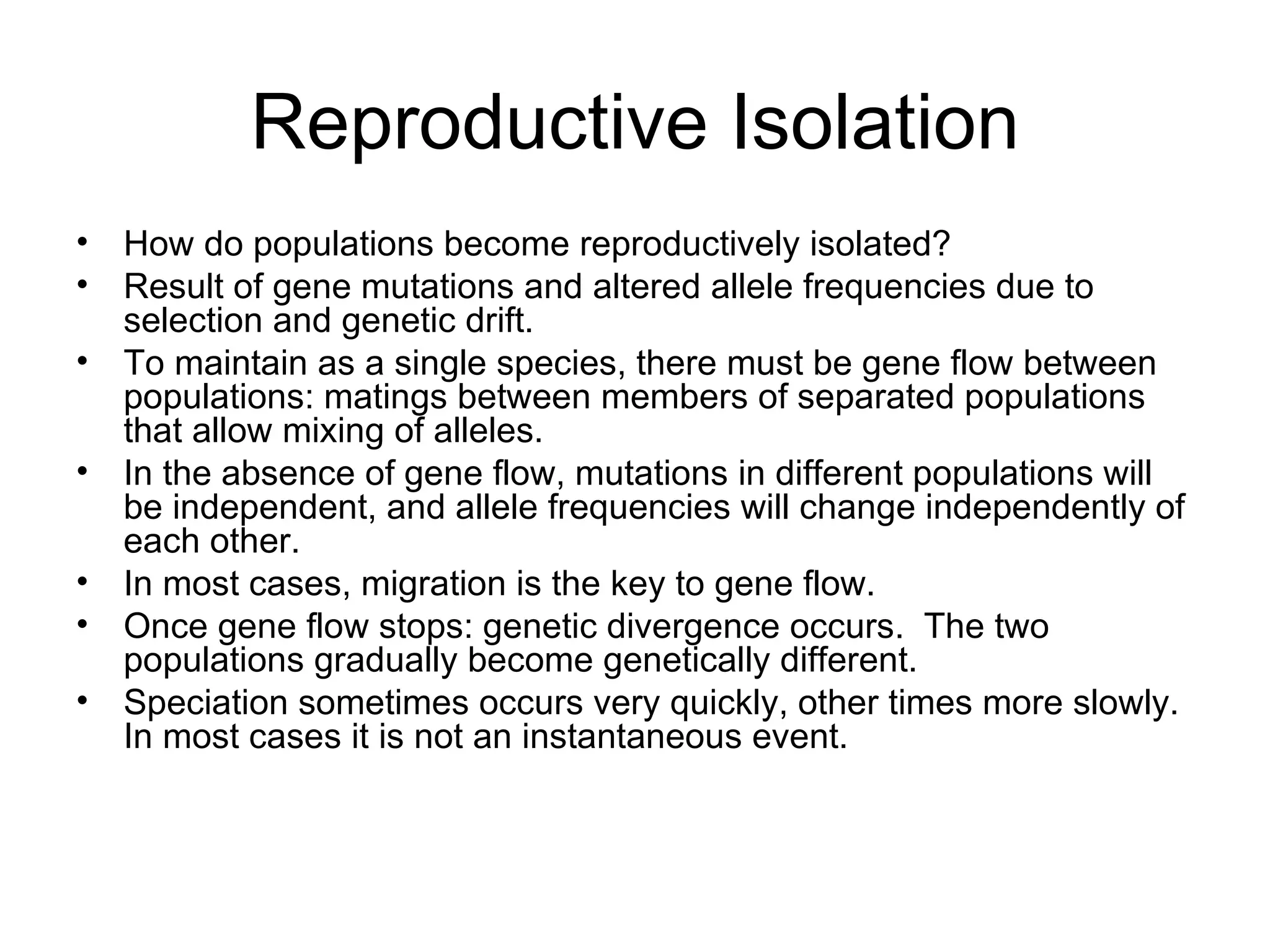Speciation | PPT