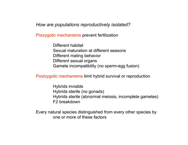 Speciation | PDF