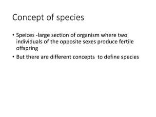 Species and mechanism of speciation.pptx