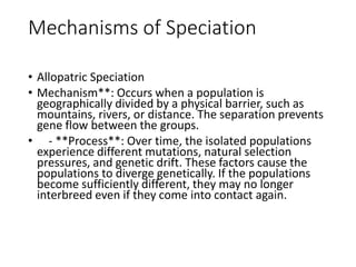 Species and mechanism of speciation.pptx