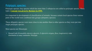 Speciation, types & role of ecology in speciation | PPTX