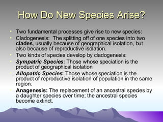 Speciation and Evolution | PPT