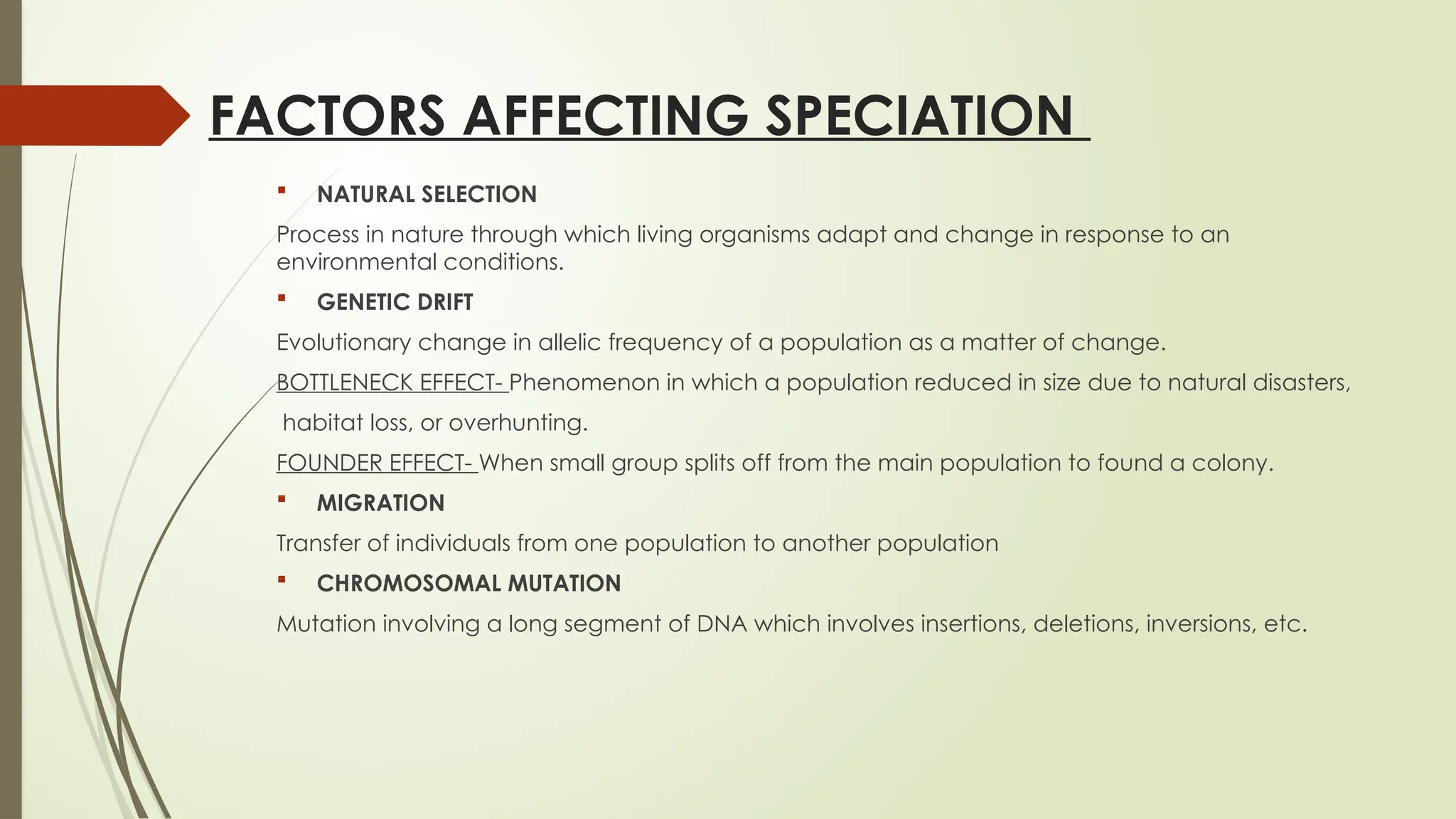 SPECIATION AND EXTINCTION - environmental biotechnology | PPTX