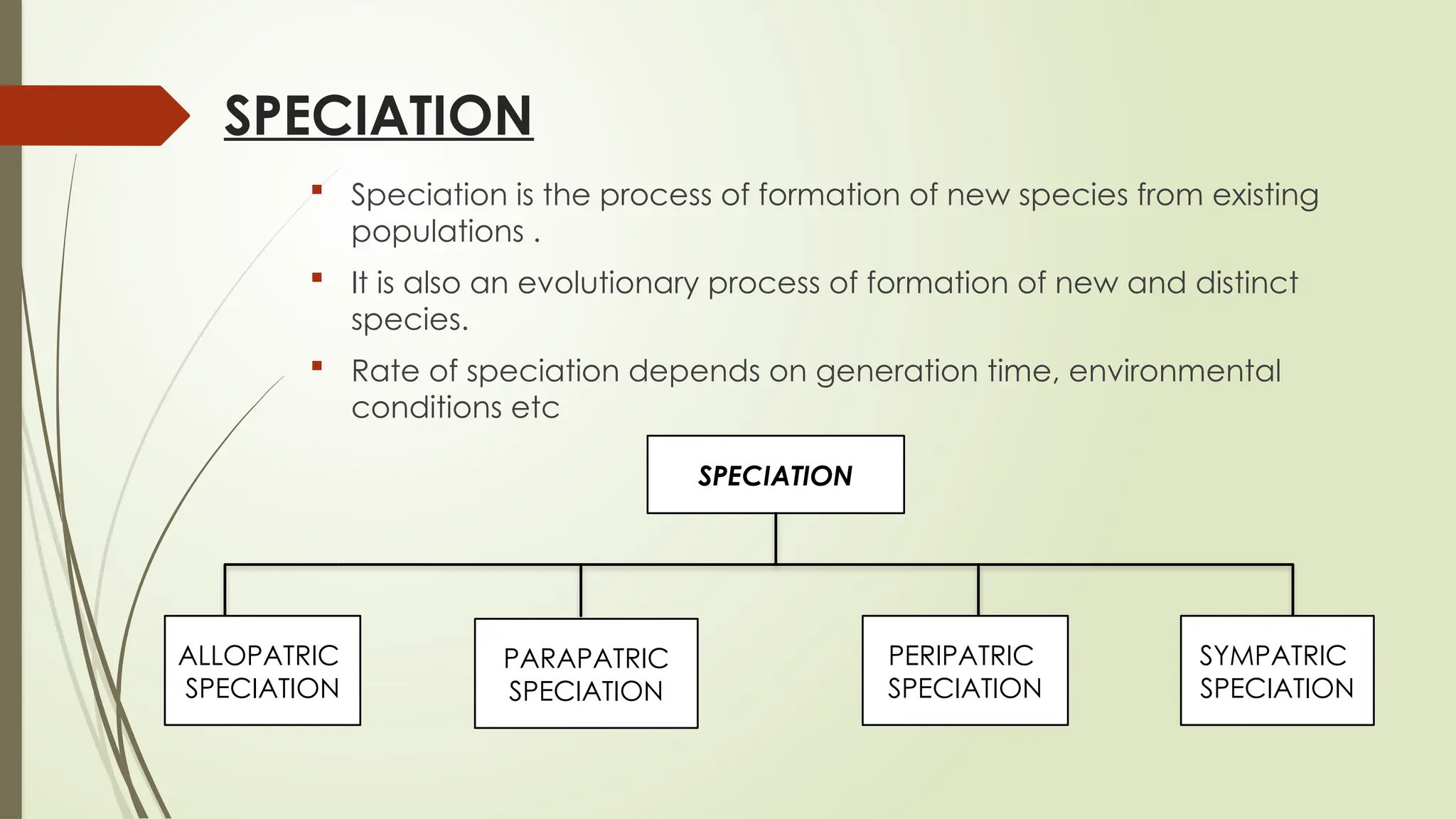 SPECIATION AND EXTINCTION - environmental biotechnology | PPTX