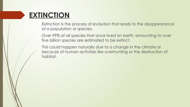 SPECIATION AND EXTINCTION - environmental biotechnology | PPTX ...