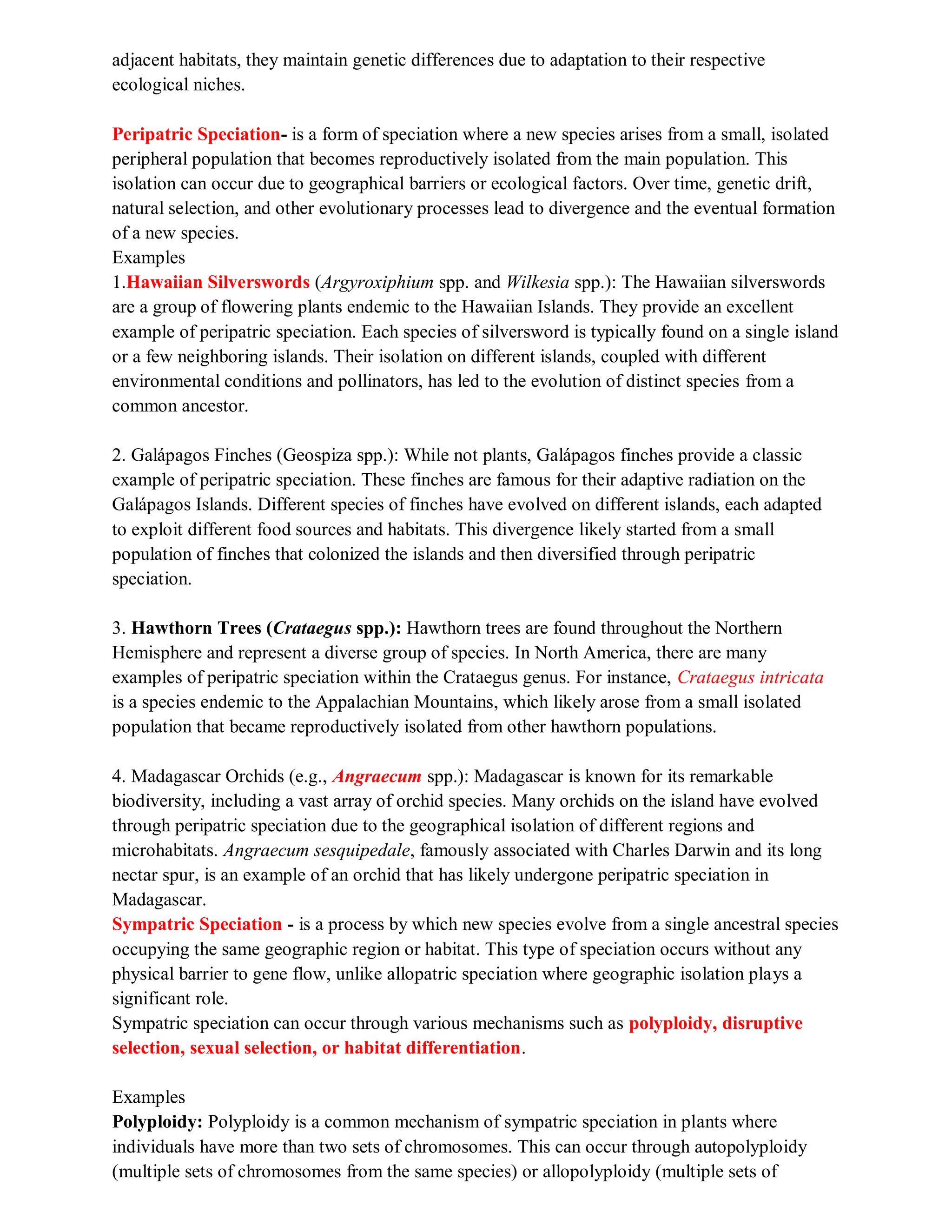 Speciation Contents History Key Components Of The Concept Of Speciation Modes Of Speciation