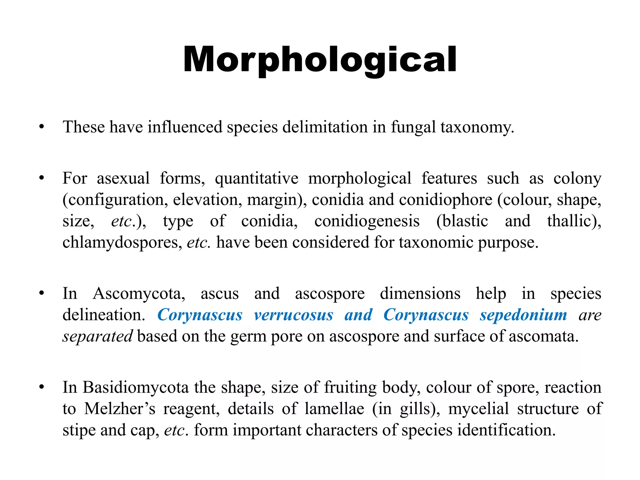 Speciation in fungi | PPTX
