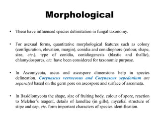 Speciation in fungi | PPTX