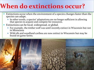 Specice extinction | PPTX