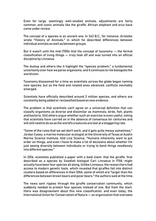 Species of different animals of the earth.docx